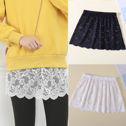Skirt Hemline Underskirt Layering Fake Top Lace Shirt Extender False ...