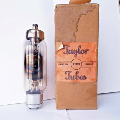 1 x T200 TAYLOR TUBE TESTED Transmitting Triode AIR COOLED Power/Output ...