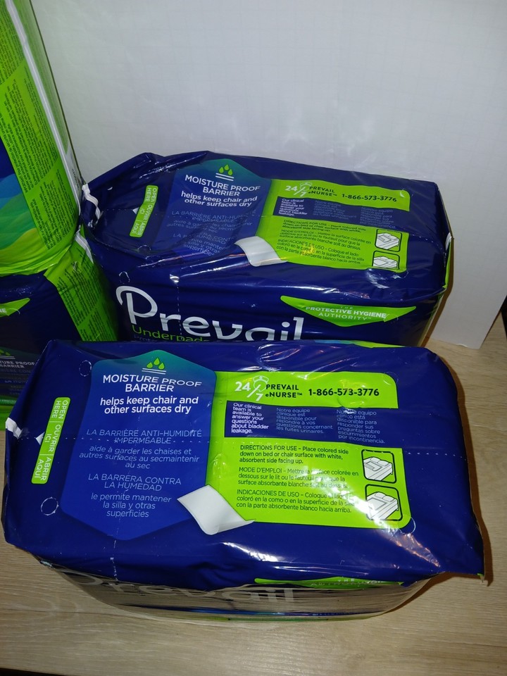 Prevail Disposable Underpads Fluff Protection 23×36” 100 Count 4 Pack ...