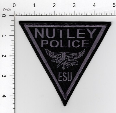 ESU - NUTLEY NEW JERSEY EMERGENCY SERVICE UNIT SUBDUED COLLECTIBLE ...