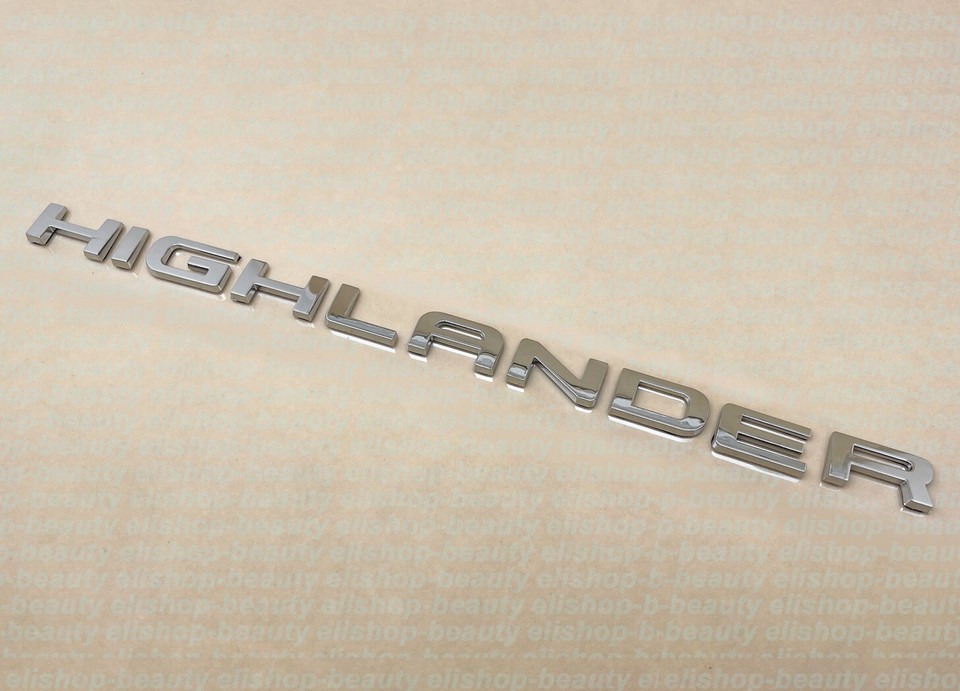 2020-2022 Toyota Highlander Rear Highlander Letter Emblem Badge Fit ...