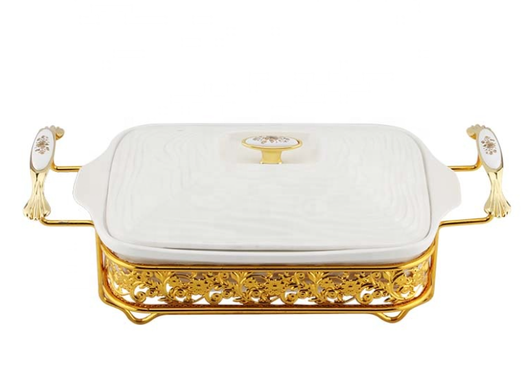 Luxury ceramic chafing dish food warmer for wedding and party with ...