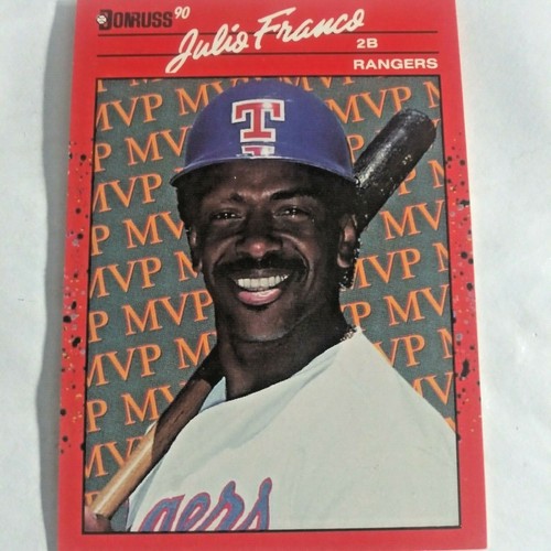 1990 Donruss #BC-14 Julio Franco ERROR NO Dot INV Baseball CARD Nm/M ...