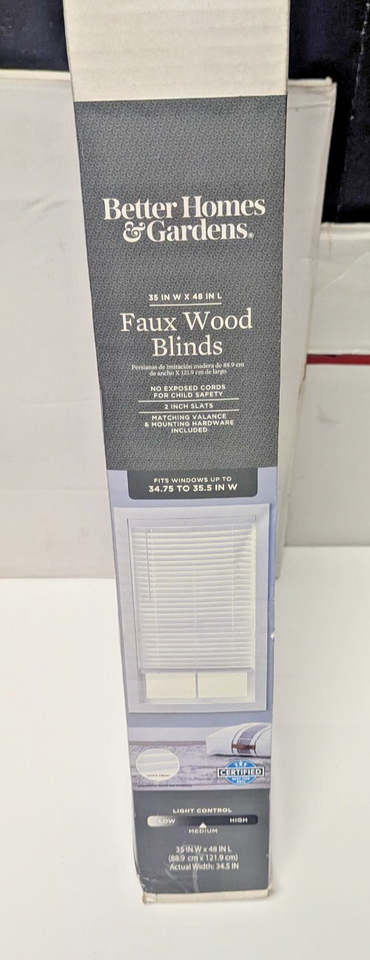 Better Homes And Gardens 2 Inch Slats Blinds Faux Wood 32.75x33.5 | eBay