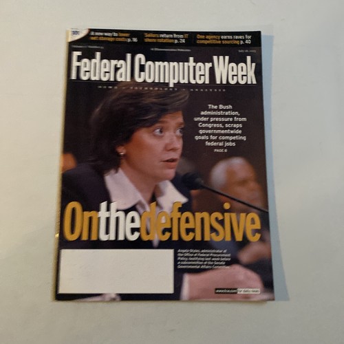2003 July 28 Federal Computer Week Magazine, On The Defensive (CP241 ...