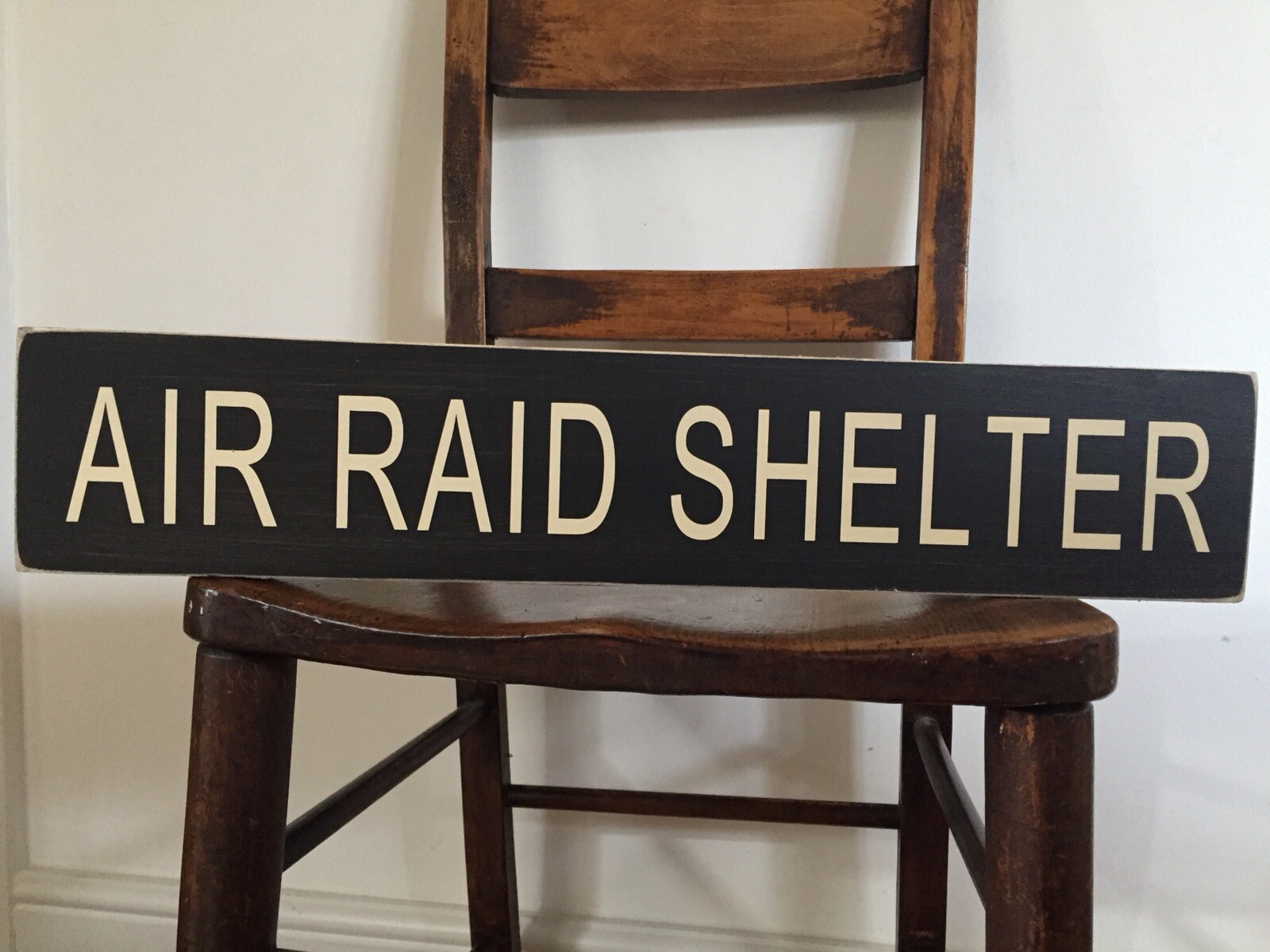 Air Raid Shelter Sign military MOD war signs WW2 army office vintage ...