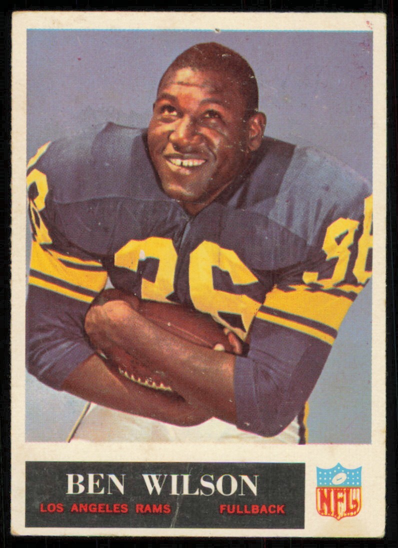 1965 PHILADELPHIA BEN WILSON LOS ANGELES RAMS #97 VG - PINHOLE | eBay