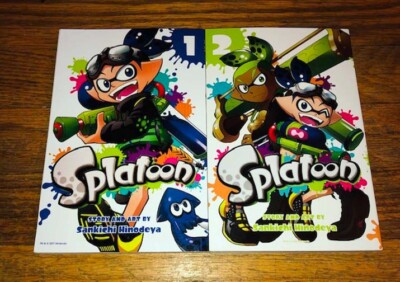 Splatoon Volume 1 & 2 Sankichi Hinodeya English Manga TPB Graphic Novel ...