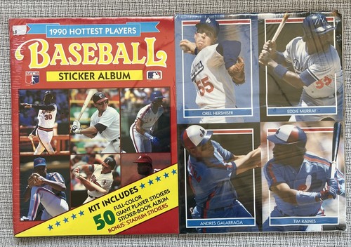 1990 Baseball Sticker Album Hottest Players New Sealed MLB - Gwynn ...