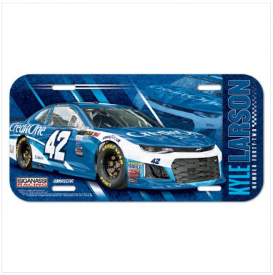Kyle Larson 2018 Credit One Bank Plastic License Plate NASCAR | eBay