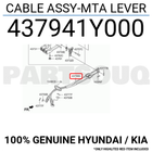 437941Y000 Genuine Hyundai / KIA CABLE ASSY-MTA LEVER | eBay