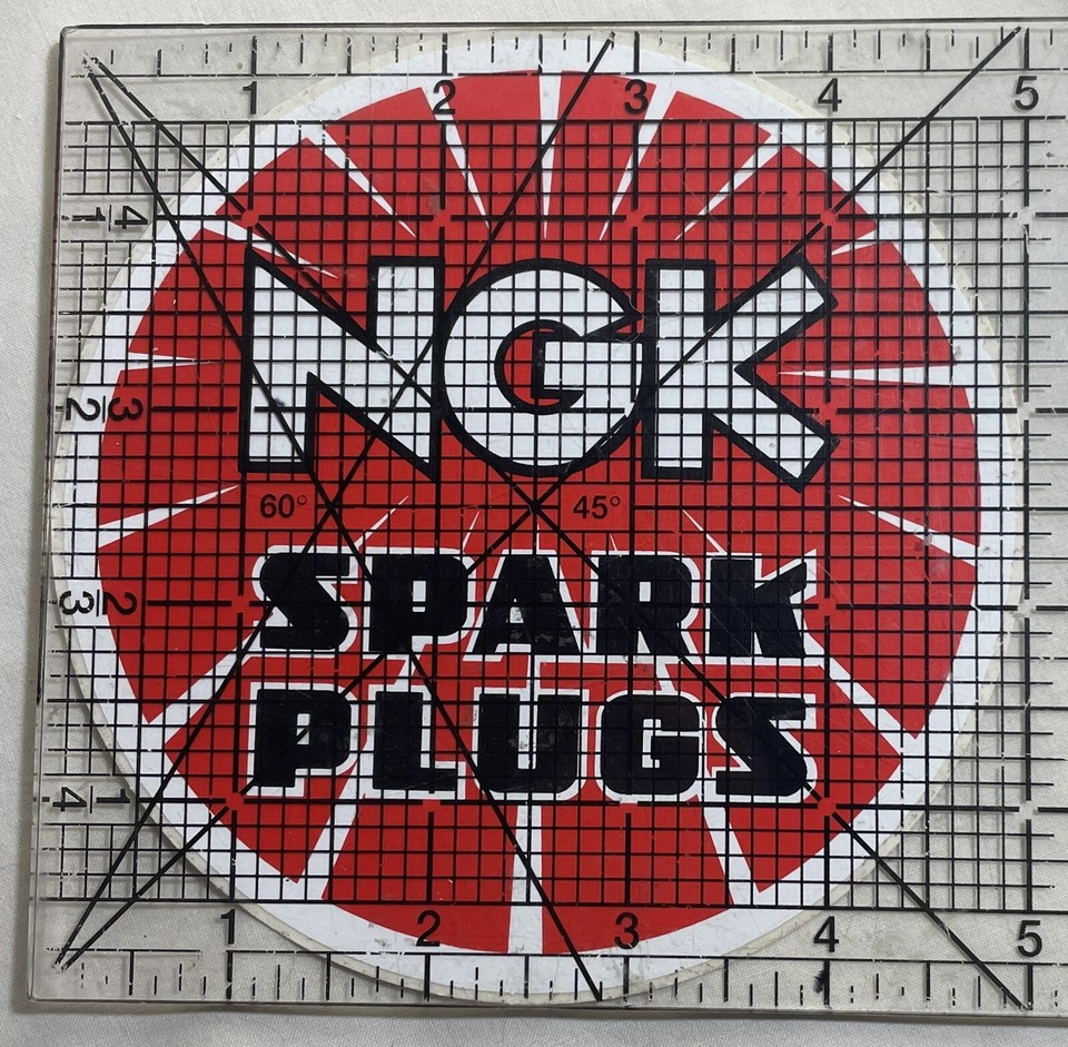 NGK SPARK PLUGS VINTAGE AUTOMOTIVE DRAG RACING DECAL / STICKER 5 ...