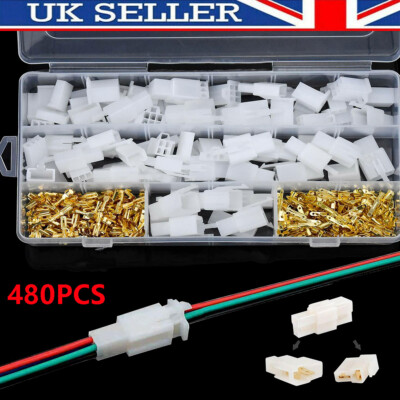 480pcs 2.8mm Auto Car Electrical Wire Connectors Motorcycle Terminals 2 ...