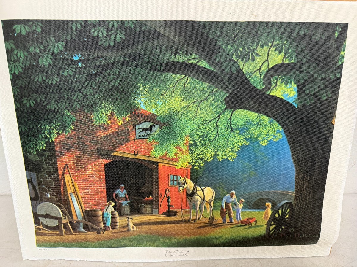 Blacksmith Painting Paul Detlefsen