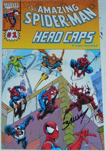AMAZING SPIDER-MAN HERO CAPS #1~SIGNED MARK BAGLEY~1993~MARVEL COMICS ...
