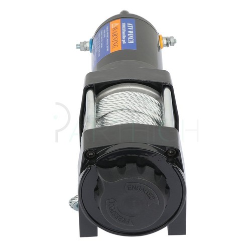 1x Electric Recovery Winch 3500LB 10m Steel Cable Rope Truck Trailer ...