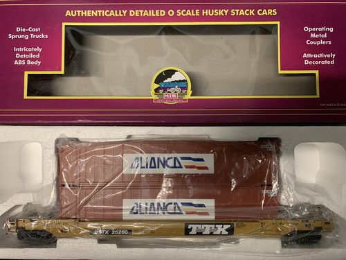 MTH PREMIER TTX HUSKY STACK CAR 20-95052! O SCALE DOUBLE TWIN ...