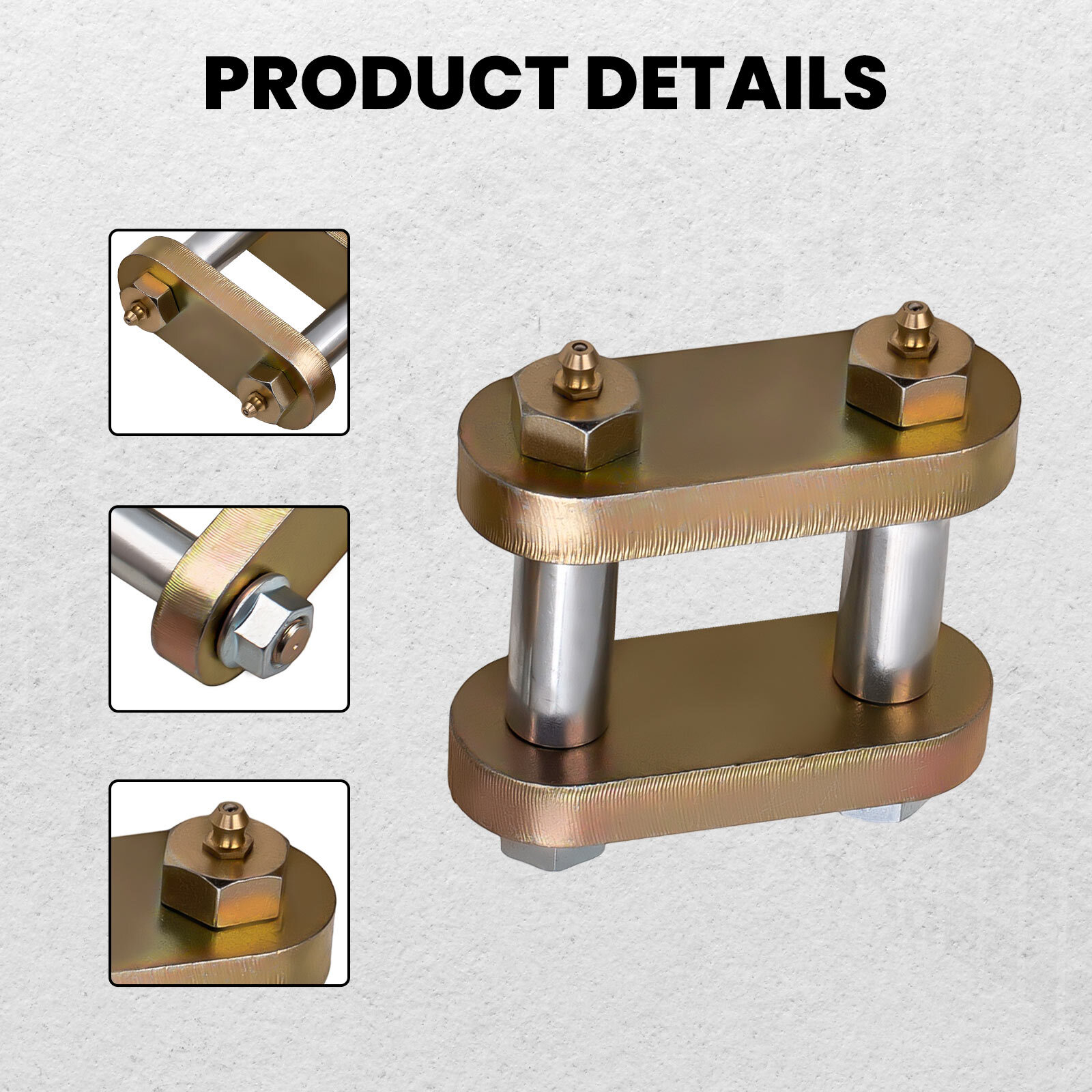 Greasable Shackle Spring Bolt Link Kit for Heavy Duty Tandem Axle Truck ...