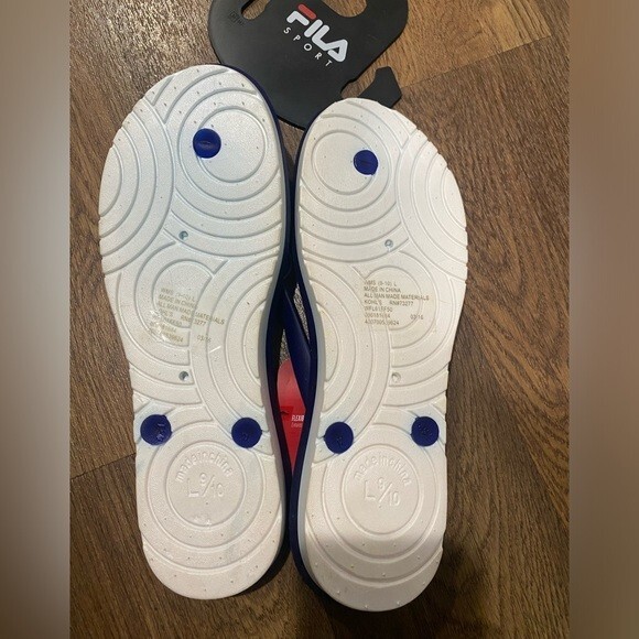 FILA sport thong flip flops blue. NEW WITH TAGS. Womens Size 9/10 | eBay