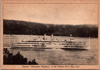 Postcard Steamer Alexander Hamilton Of The Hudson River Day Line White ...