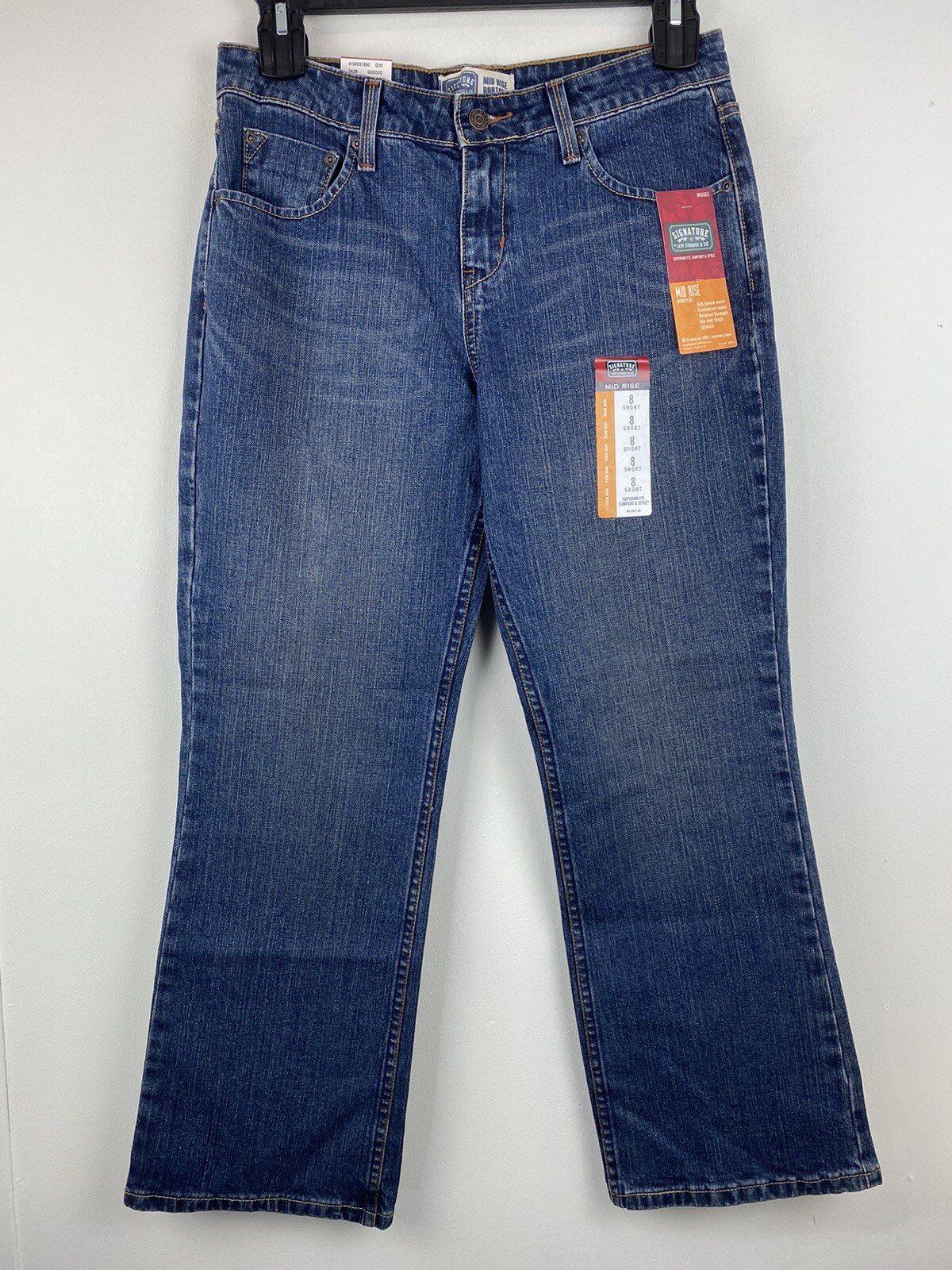 Signature By Levi’s Strauss size 8 Short Women’s Blue Denim Bootcut ...
