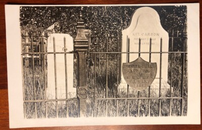 Kit Carson Gravesite tombstone New Mexico RPPC AZO | eBay