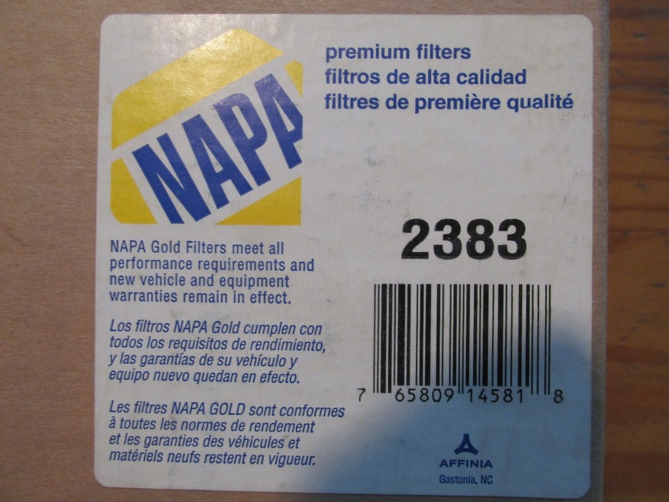 John Deere 644k Loader Air Filter Napa filter 2383 | eBay