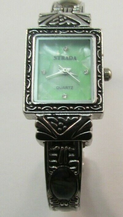 Strada Ladies Quartz Watch Beautiful Cuff Bracelet with Stones New ...
