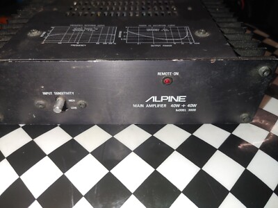 VTG Rare Old School 80s Retro Alpine 3008 Amplifier Car Stereo Audio ...