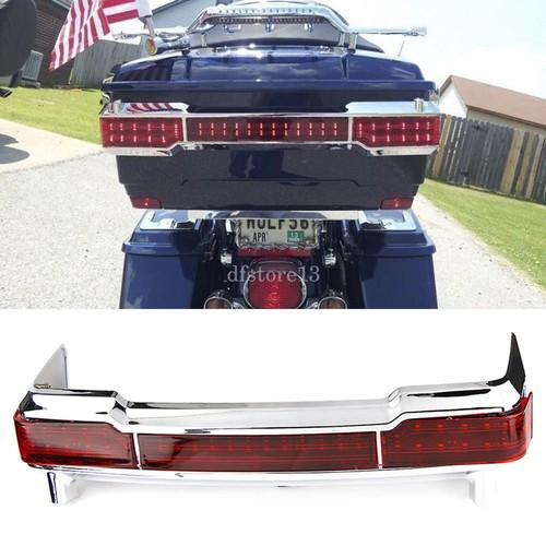 LED Running Brake Turn Tail Light Trunk King Tour Pack Wrap Around For ...