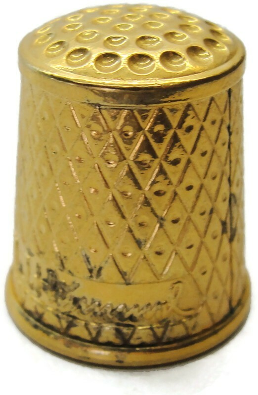 Vintage Gold Plated Metal Child Thimble J. Hummel | eBay