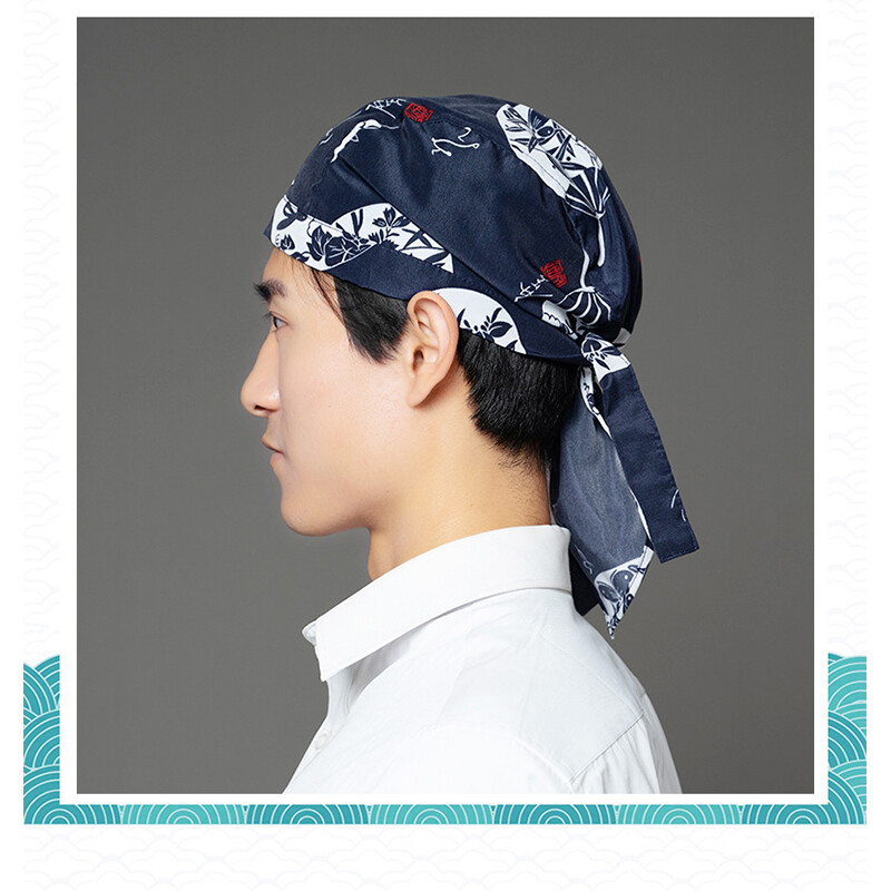 Chef Hat Working Cap Hood Japanese Cuisine Restaurant Waiter Turban Men ...
