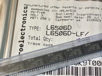 L6506D STMicroelectronics Stepper Motor Controller 5V SO20 [QTY=1pcs] | eBay