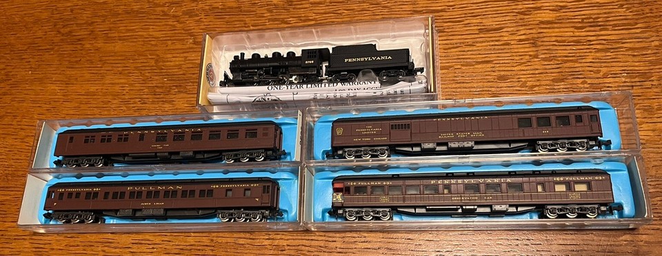 N Scale Bachmann PENNSYLVANIA #2765 Prairie 2-6-2 Locomotive & ATLAS ...