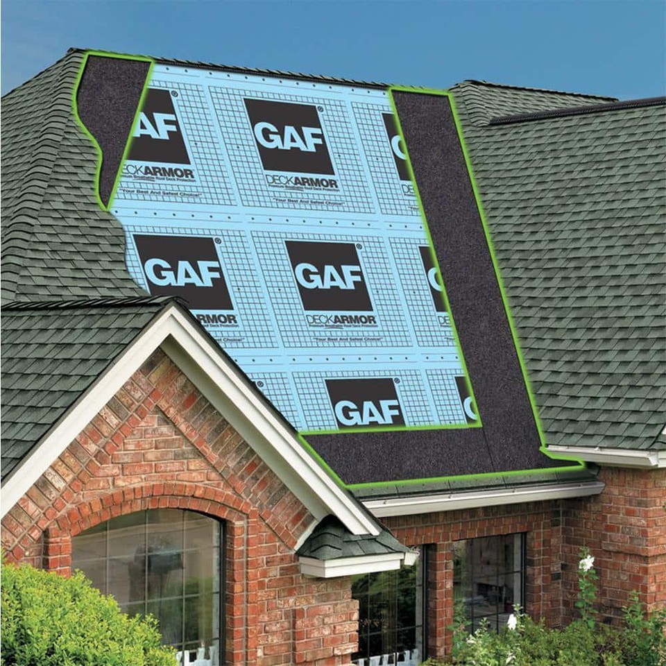 GAF Roof Leak Barrier Roll 36" x 50' 150-Sq-Ft Mineral-Surfaced Peel ...