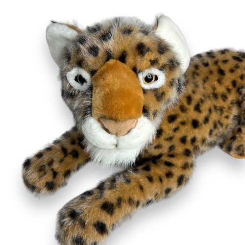 Leopard Plush Fiesta Jumbo Realistic Lying Stuffed Animal Lifelike ...