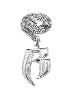HIP HOP RUFF RYDERS PENDANT WITH 20" CUBAN CHAIN | eBay