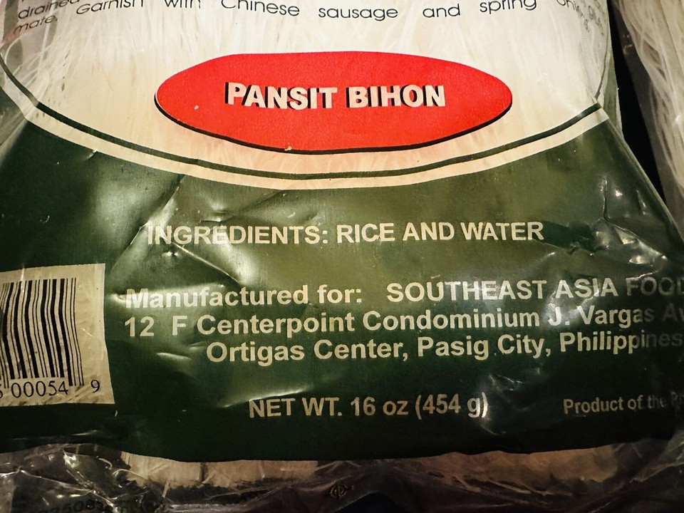 UFC Pancit Bihon Rice Sticks 3 lbs total With Recipe 3 packs ...