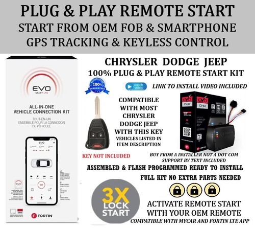 SMARTPHONE PLUG & PLAY 3X LOCK REMOTE START FITS DODGE NITRO 2007-2011 ...