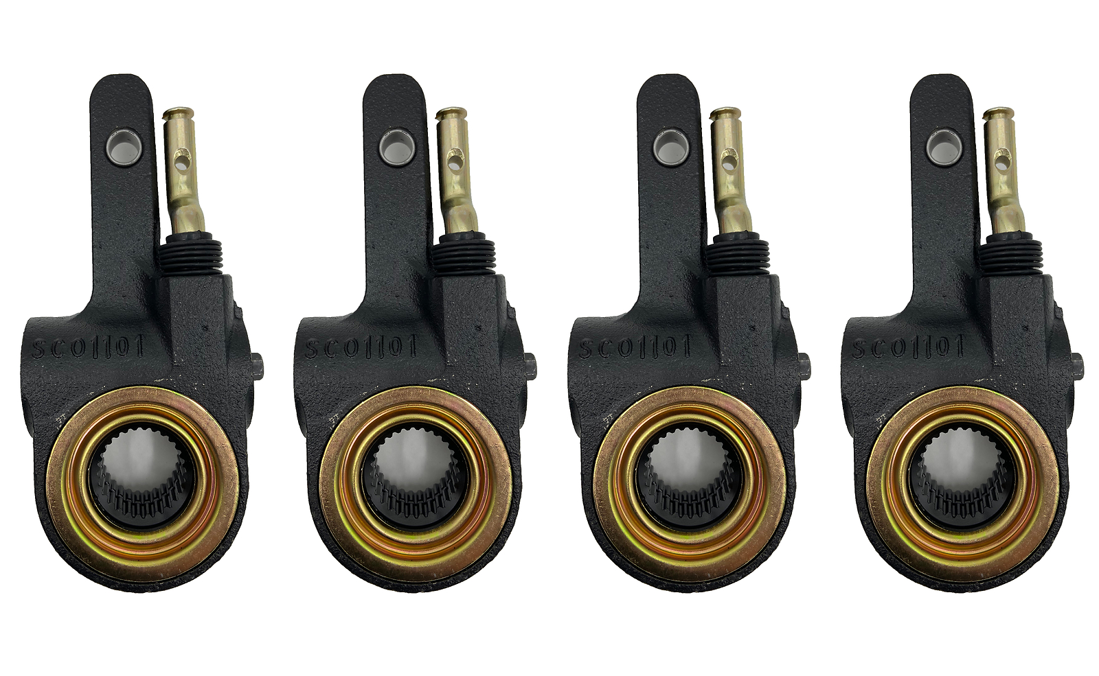 4 of 5.5" Lever 28 Spline Automatic Slack Adjuster for Welded Clevis ...