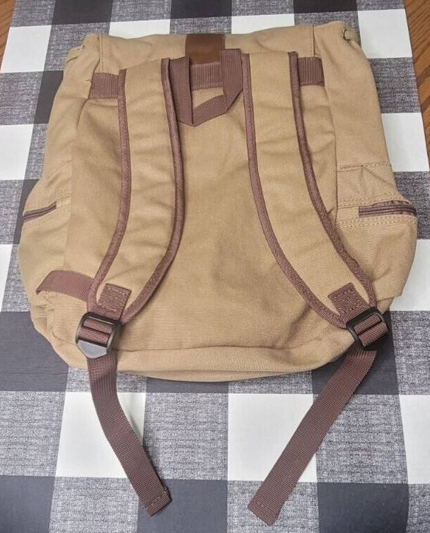 Bella Russo Canvas Leather Backpack School Bookbag 4 … - Gem