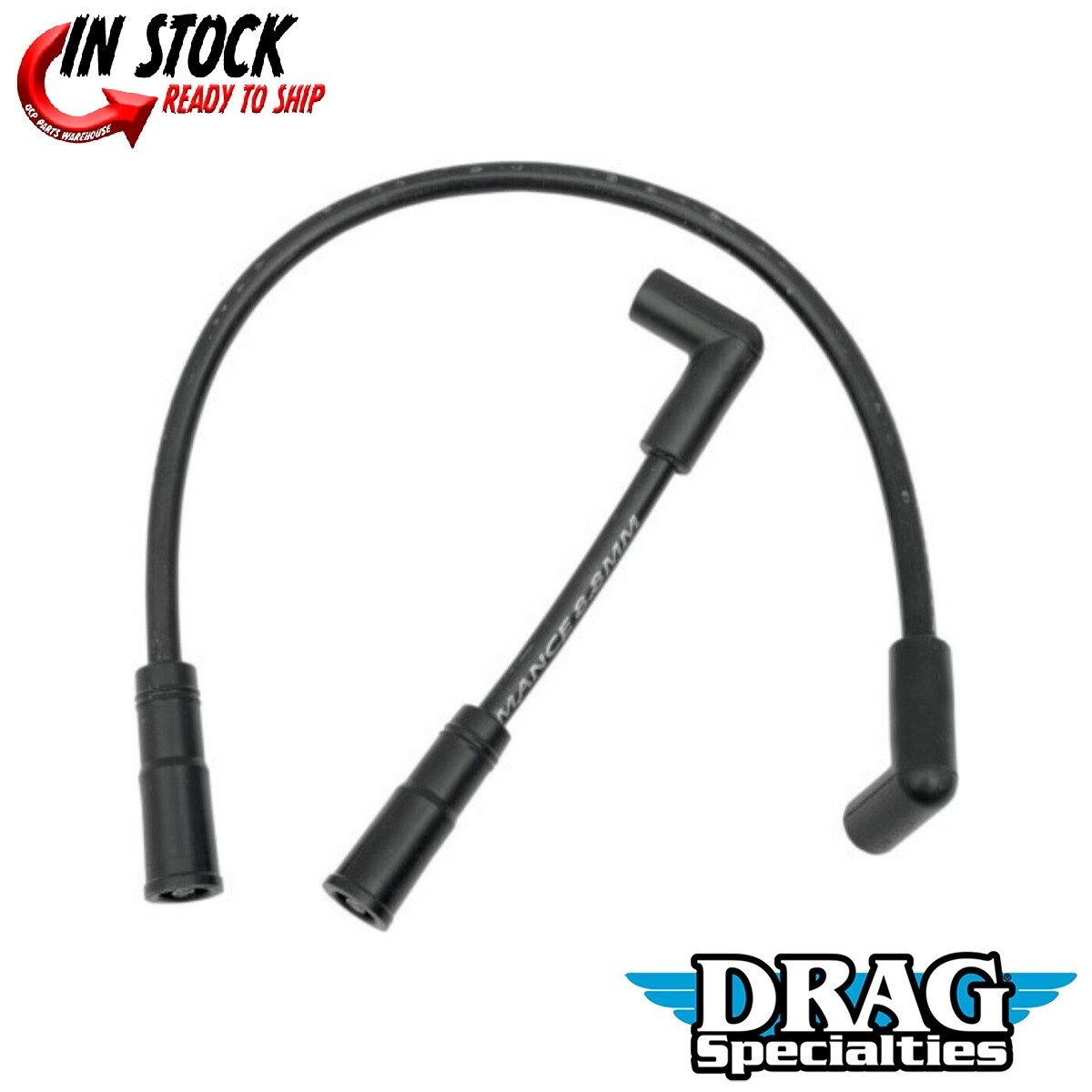 Black 8.8mm Spark Plug Wires fr Harley Davidson FXD Dyna FXDWG Wide ...