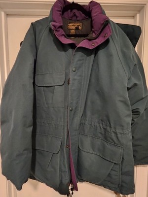 Vintage 1990s 0Eddie Bauer Ridge Line Gore-Tex Goose Down Coat Green ...