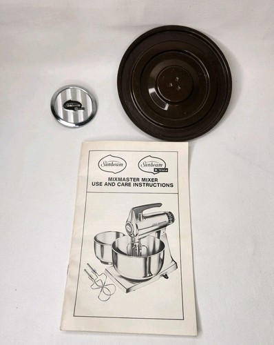 Vtg Sunbeam Mixmaster Stand Mixer Replacement Parts Turntable 6” Brown ...