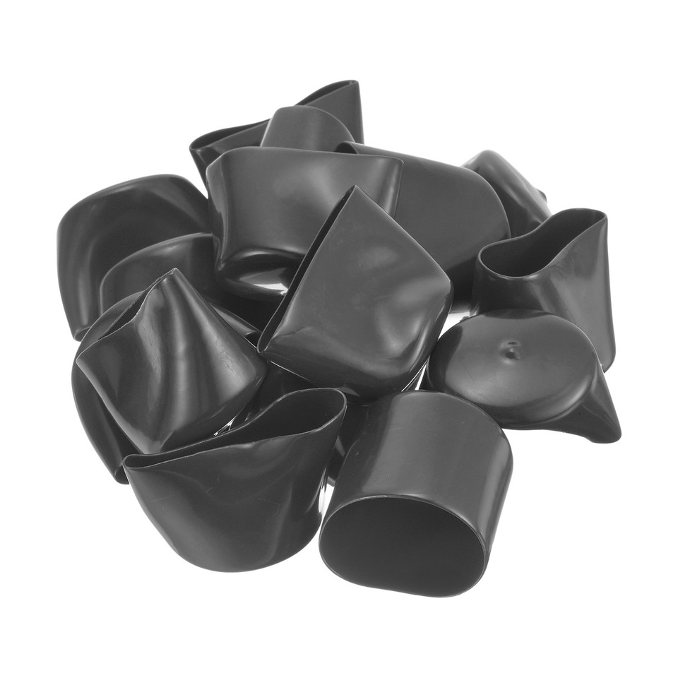 20pcs Rubber End Caps 47mm ID Round Tube Bolt Cap Screw Protectors Dark ...