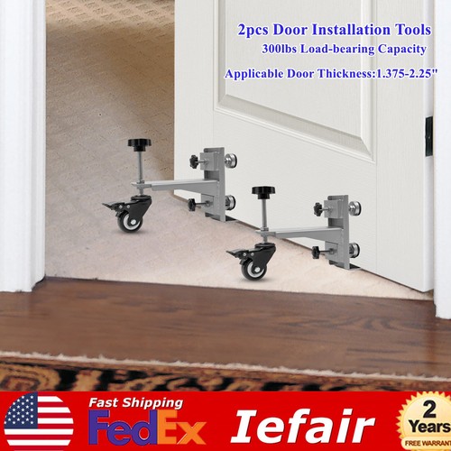 Door Installation Tool Door Hanging Jig Kit Lifter Dolly for 1.38"-2 ...