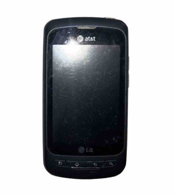 H20 Wireless At&t Cricket Black Go Phone LG Phoenix LG-P505 Cell Phone ...