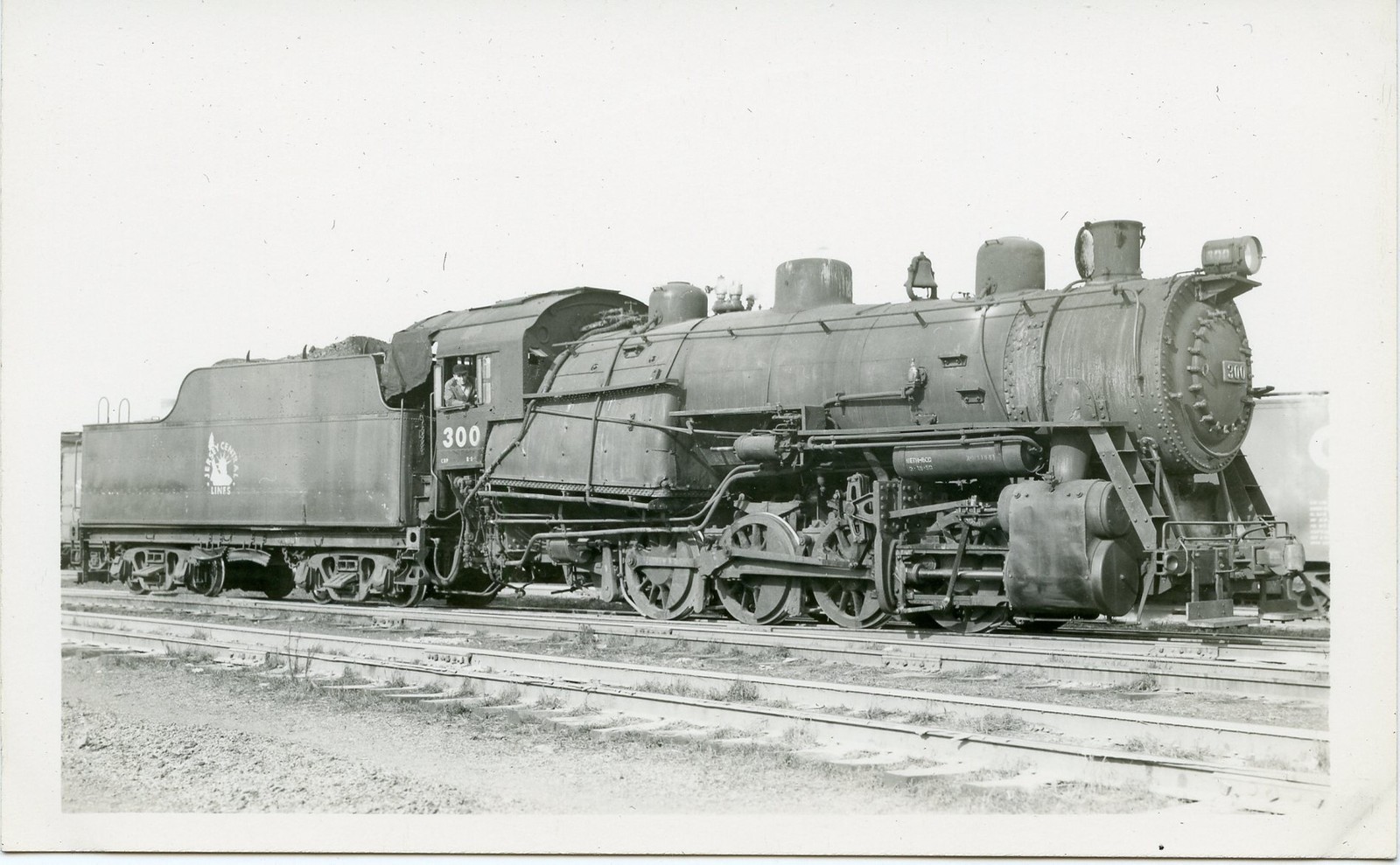 5H496 RPPC 1952 CNJ CRR NEW JERSEY CENTRAL RAILROAD LOCO #300 ...
