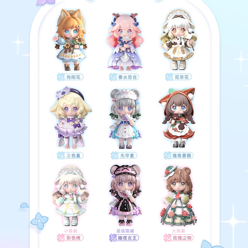 Ninizee The Secret Land of Flowers Series Confirmed Blind Box Figure ...