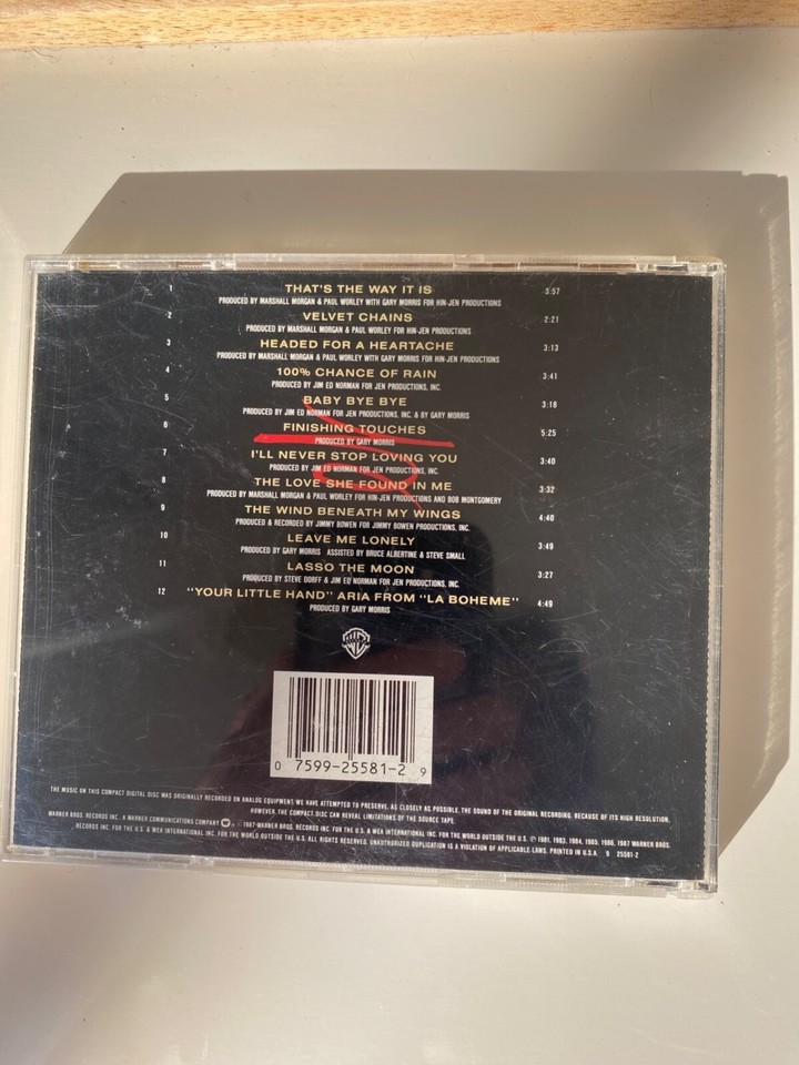 Gary Morris Hits CD 1987 Warner Bros Records 75992558129| eBay